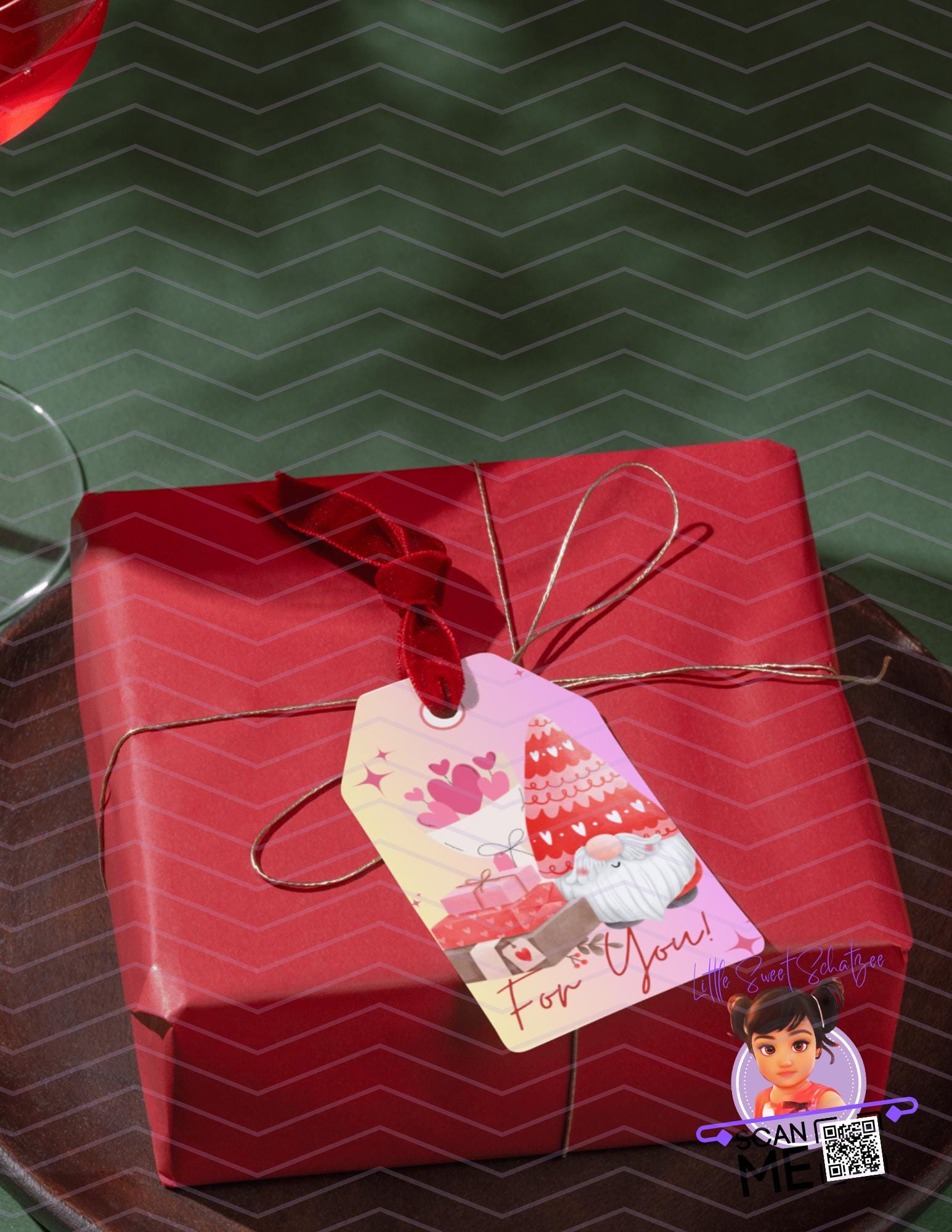 Valentine's Day Tag, Sweet Treat, Valentine Gift Label, Kids School ...