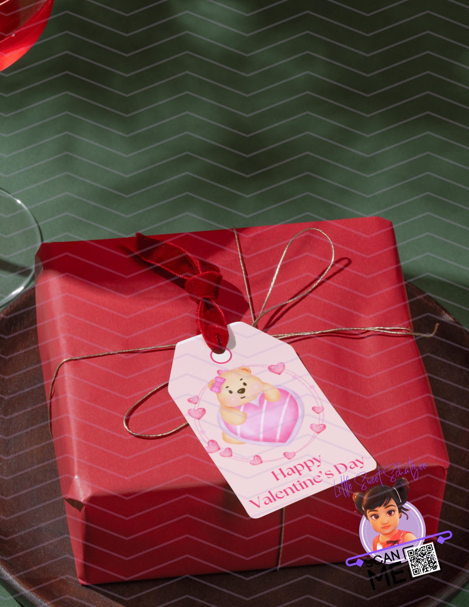 Valentine's Day Tag, Sweet Treat, Valentine Gift Label, Kids School ...