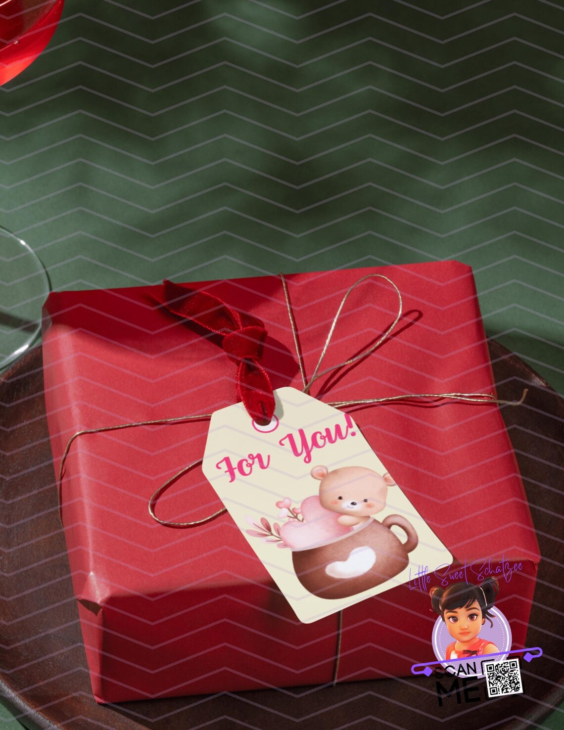 Valentine's Day Tag, Sweet Treat, Valentine Gift Label, Kids School ...