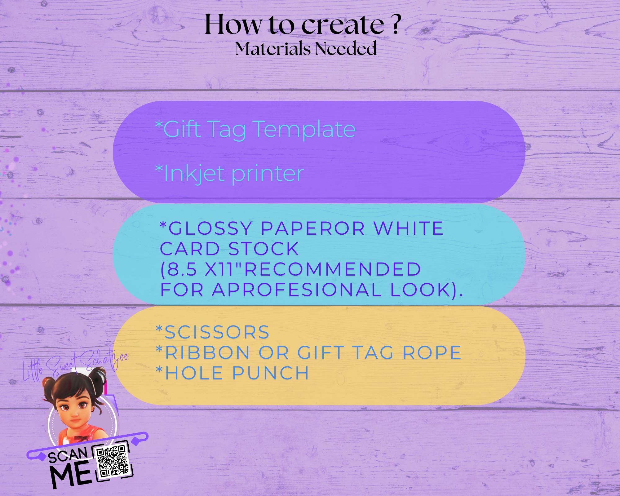 Valentine's Day Tag, Sweet Treat, Valentine Gift Label, Kids School ...