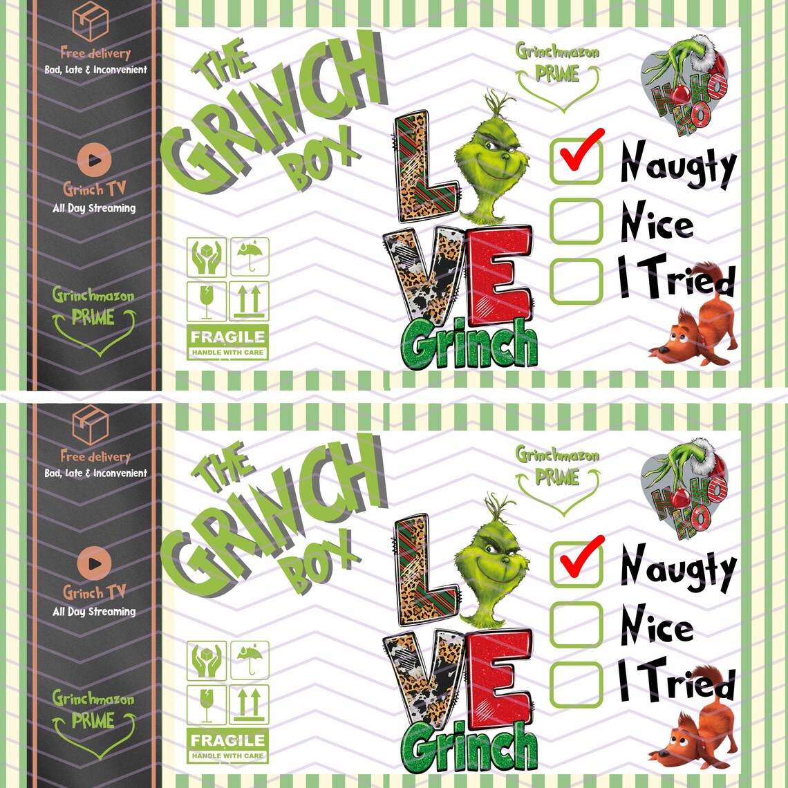 EDITABLE Green Man, Grinchmas, Grinchmas Eve Box, Grinchmas Box, Grin ...