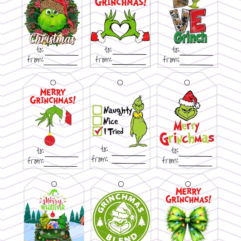 Grinch Gift Tags - 60+ Gift Ideas for 2025