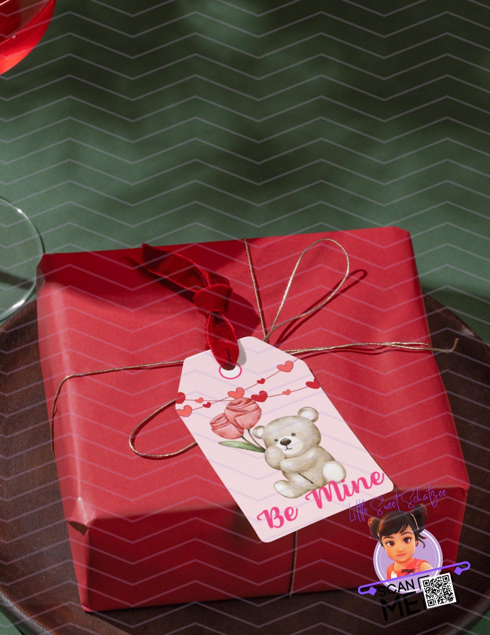 Valentine's Day Tag, Sweet Treat, Valentine Gift Label, Kids School ...