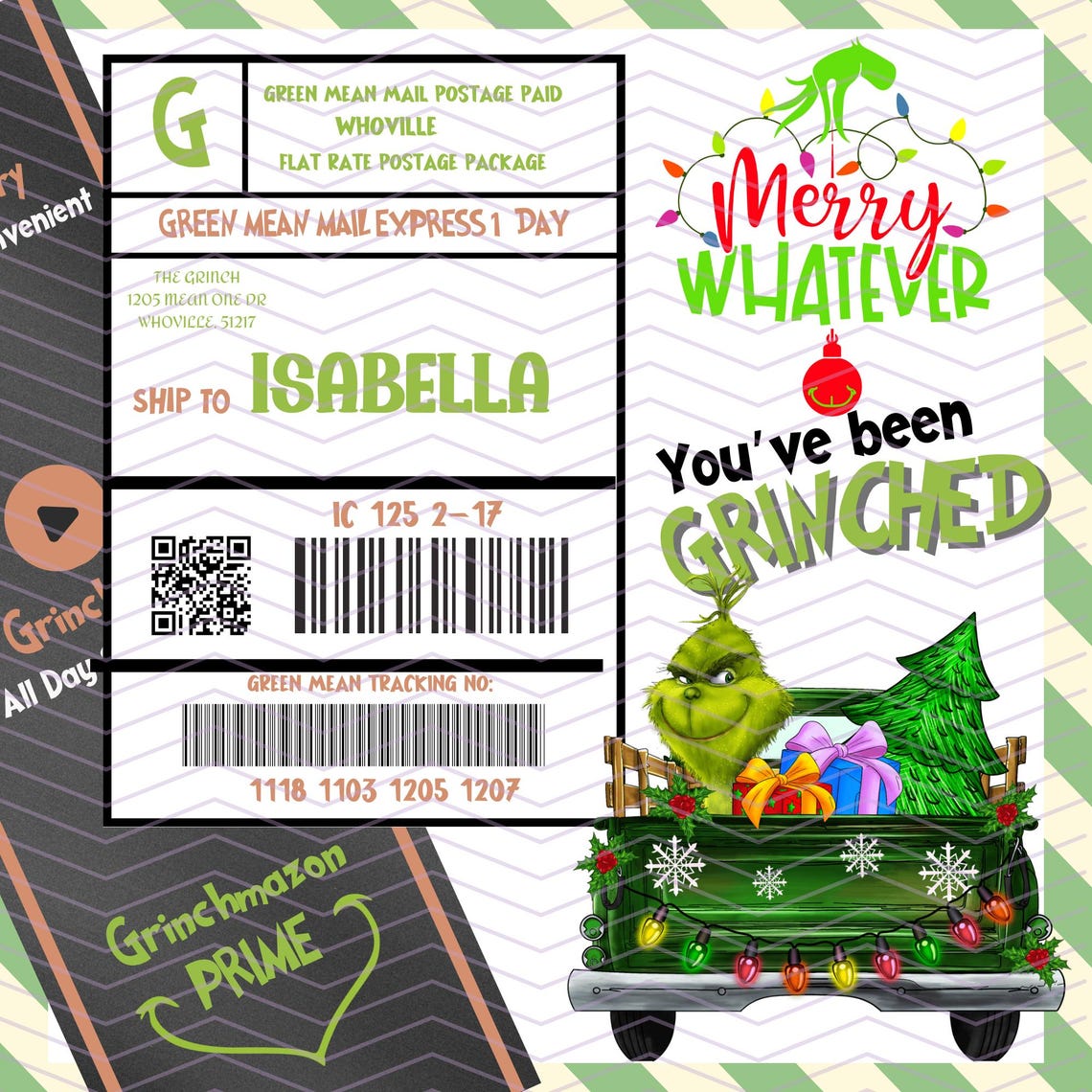 EDITABLE Green Man, Grinchmas, Grinchmas Eve Box, Grinchmas Box, Grin ...