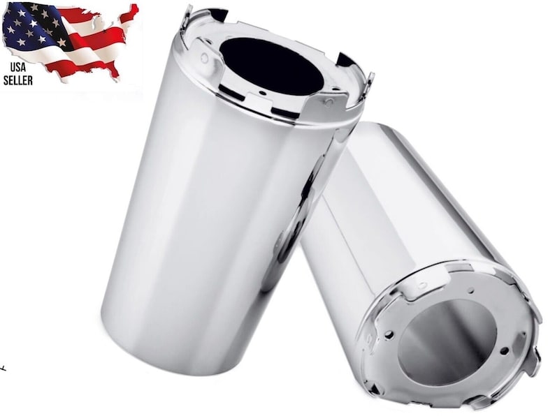 Harley CHROME Upper Fork Slider Covers 45800133 24-1672 2018-2023 ...