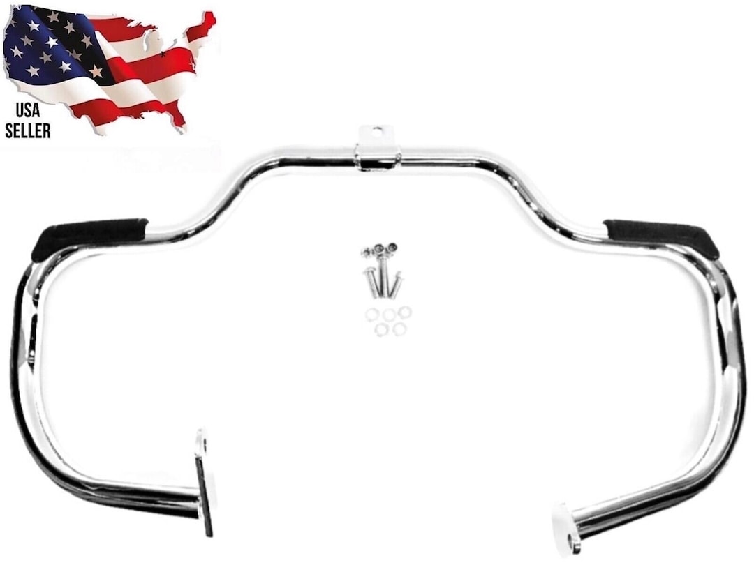 Chrome Harley Davidson Softail Crash Bars Fat Boy Heritage Classic 1986 ...