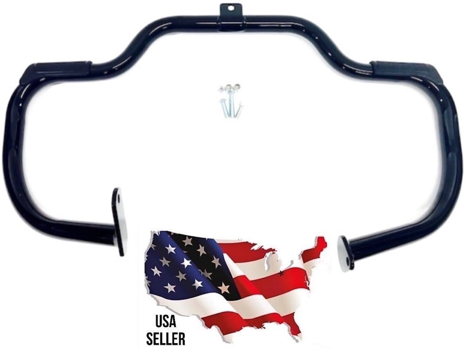 Black Harley Davidson Softail Mustache Engine Guard Fat Boy Heritage ...