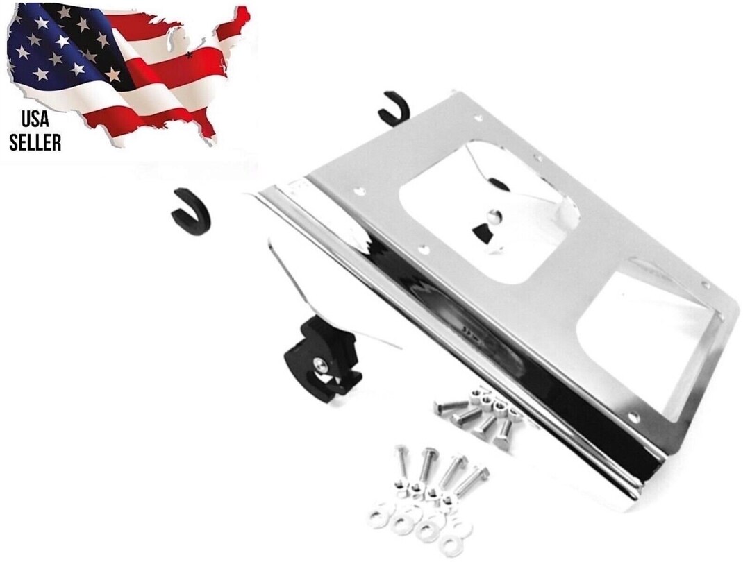 Chrome Harley Detachable Tour Pack Rack 09-2013 Street Road King Glide ...