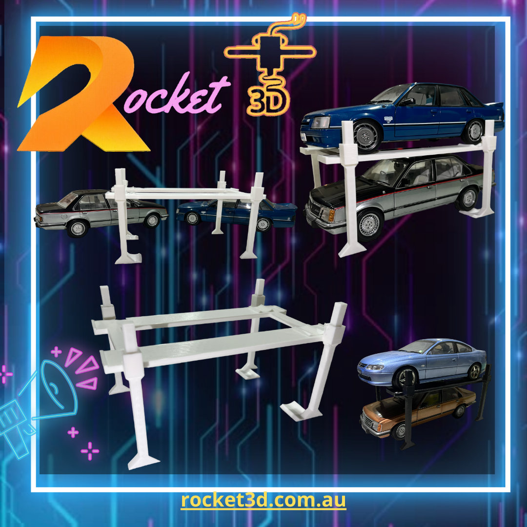 3D Printed Die Cast Model Car Stands 1/18 1//24 1/32 1/43 1/64 Various ...