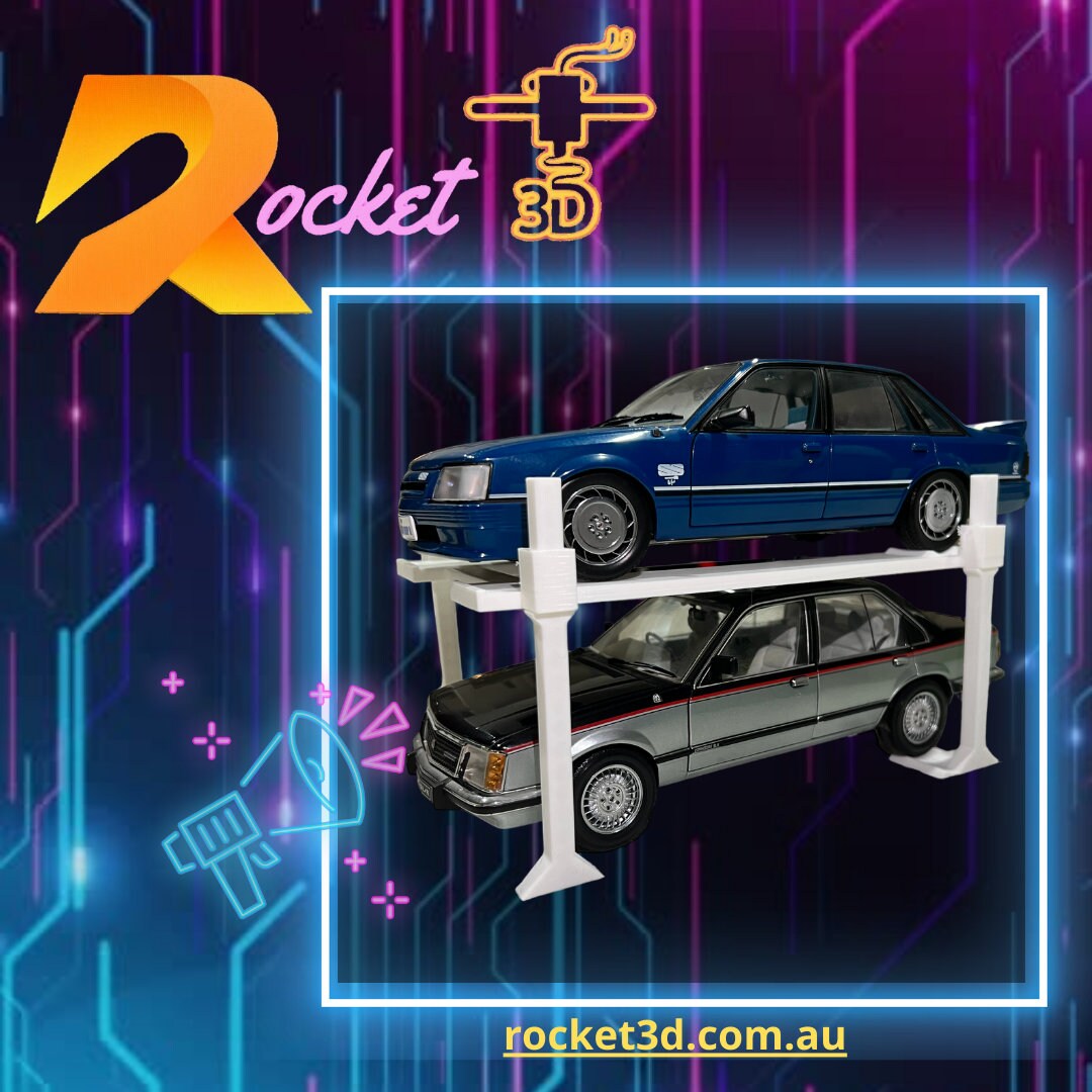 3D Printed Die Cast Model Car Stands 1/18 1//24 1/32 1/43 1/64 Various ...