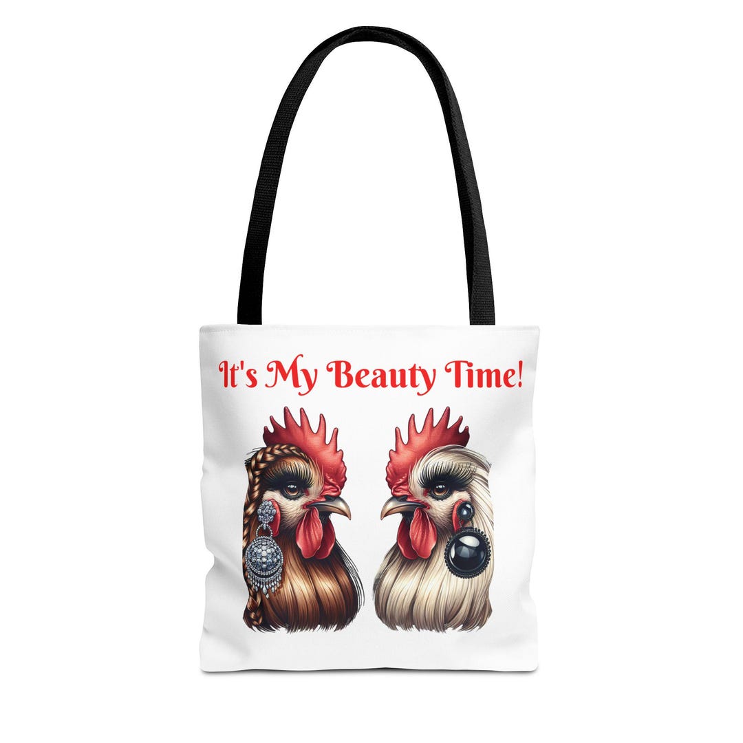 Chicken Chat Beauty Tote Bag Farmhouse Style Chic Grocery Shopping Tote ...