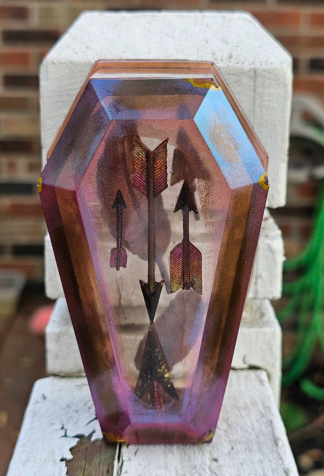 Arrows and Feathers Coffin/casket Storage Box, UNIQUE. for Your Jewelry ...