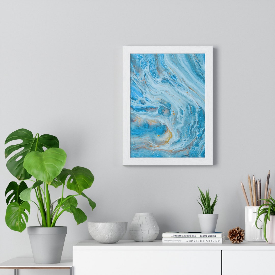 Paint Splash Framed Poster Art - Etsy