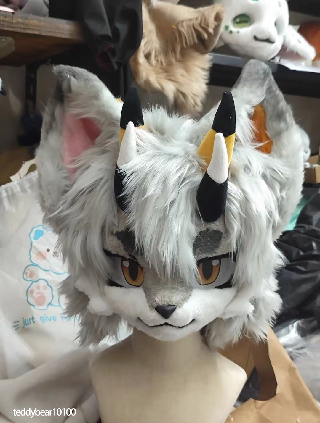 Kigurumi Fursuit Head, Wolf Mask, Kemono Fursuit, Kigurumi Mask ...