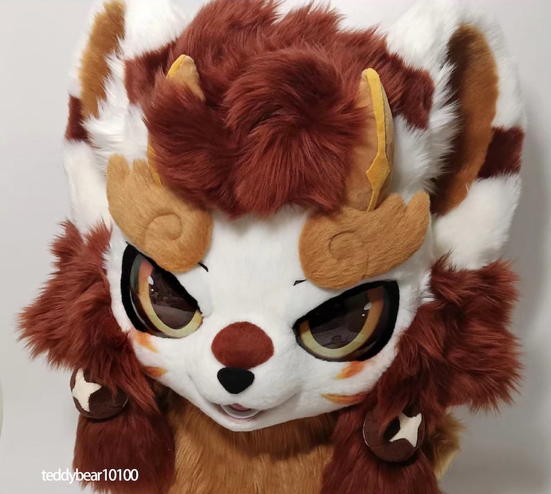 Kigurumi Fursuit Head, Furry Dragon Mask, Kemono Fursuit, Kigurumi Mask ...