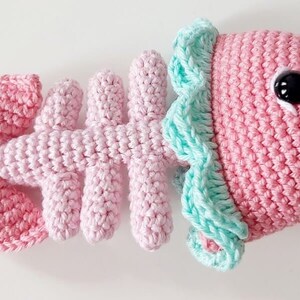 Fishbone Crochet Pattern, Cute Fish Crochet Pattern in English ...