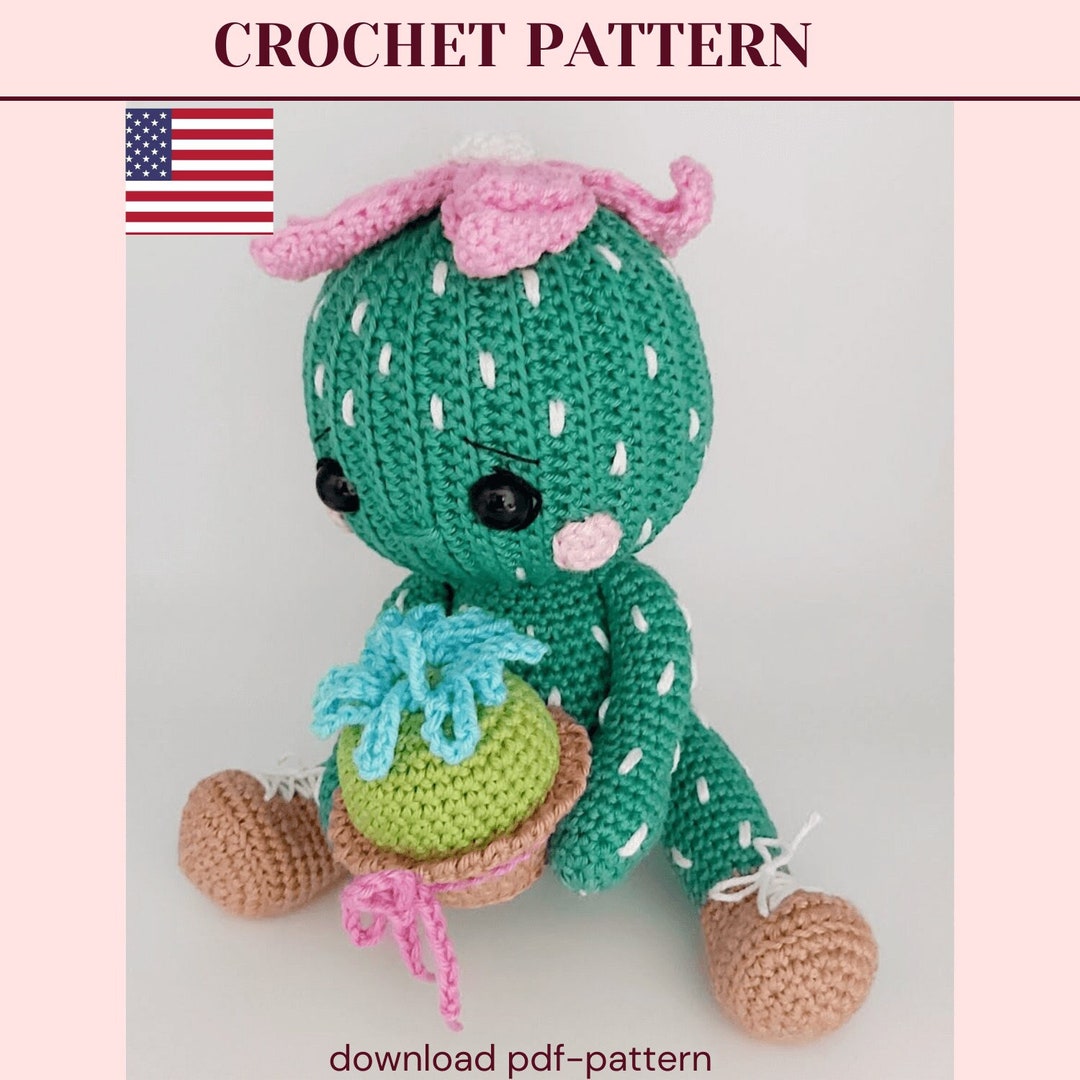 Cactus Doll Crochet Pattern, Cactus Amigurumi Diy, Plushie, Doll ...