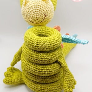 Crochet Dragon Stacking Toy Pattern: Montessori Animal (PDF Pattern) - Etsy
