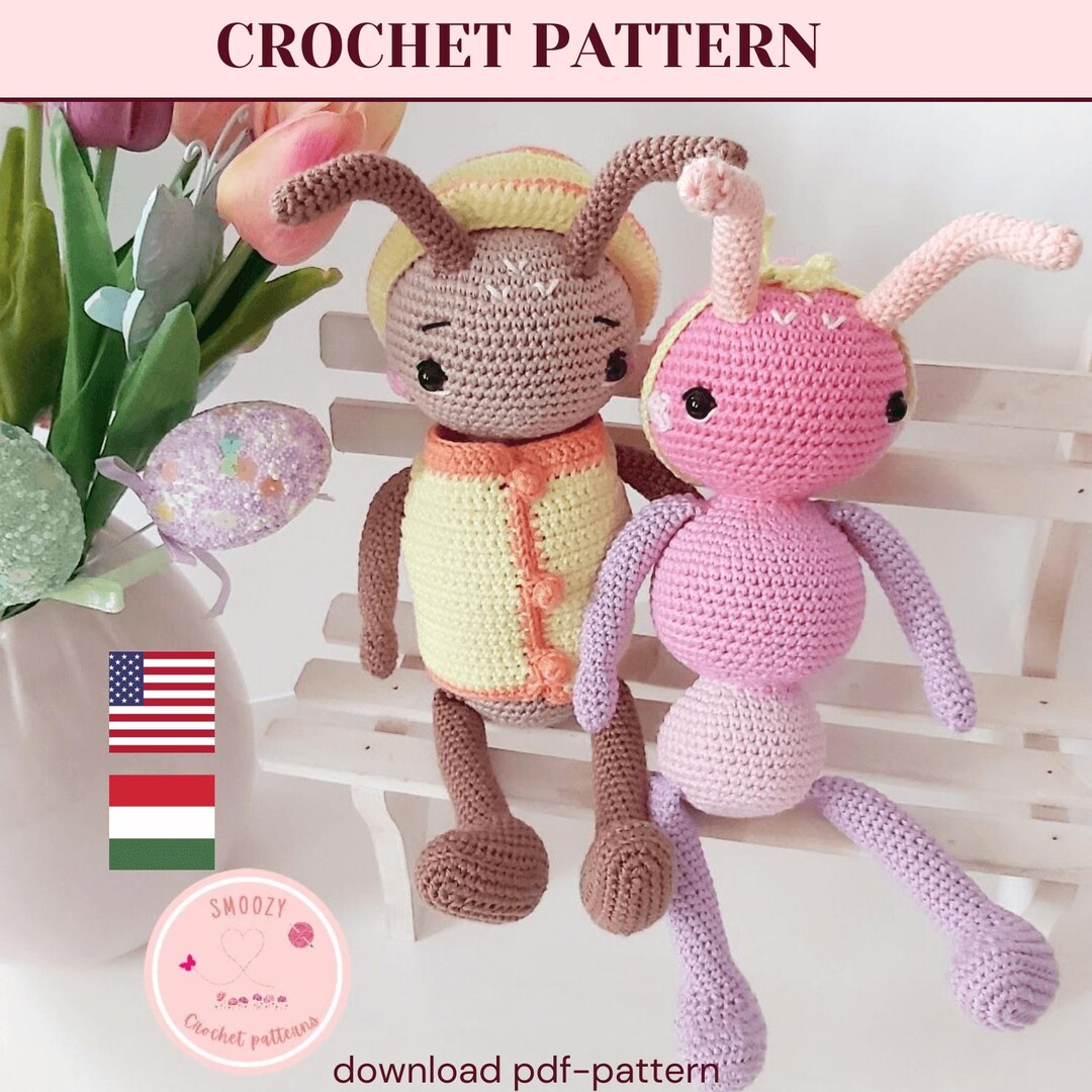Ant Crochet Pattern, Amigurumi Ant Crochet Pattern, Download PDF File ...