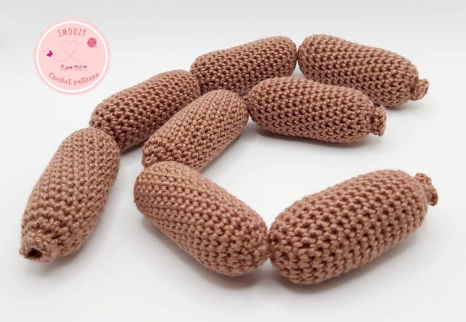 Butcher's Shop Meat Plattern Crochet Patter, Food Play Set Crochet ...