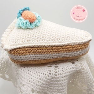 Crochet Cake Slice Set Play Food, Crochet Food Pattern, English Crochet ...