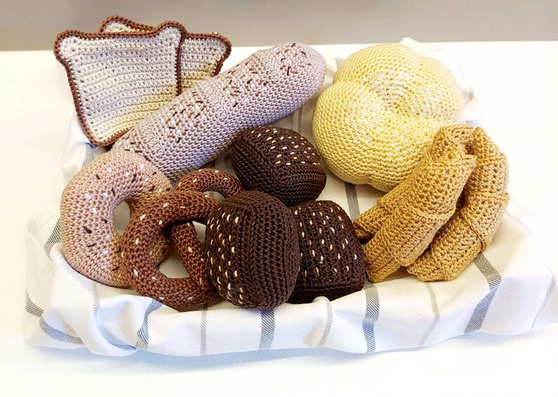 Bread Basket Food Play Set Crochet Pattern - Etsy