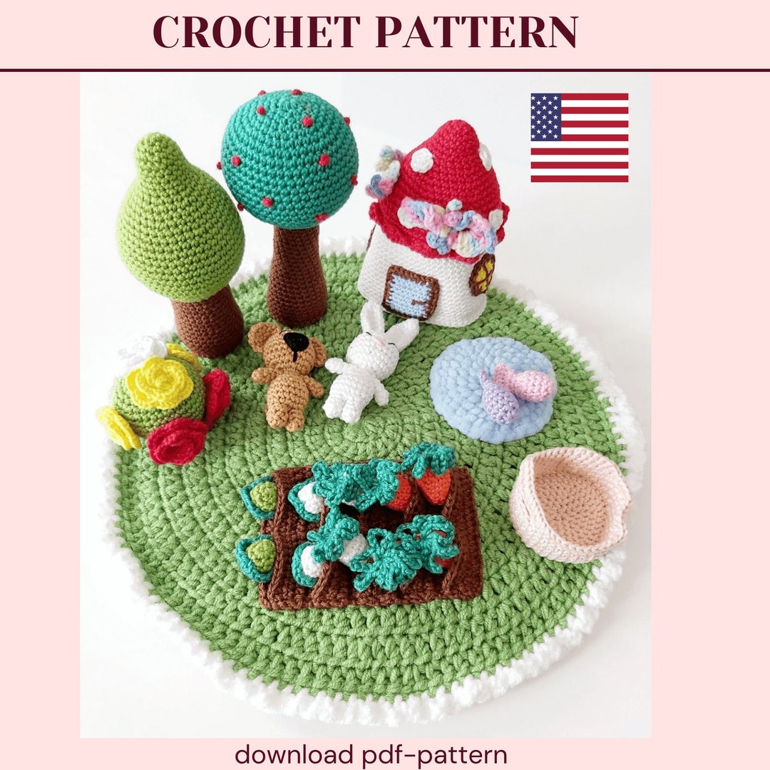 Forest Animals Crochet Play Set Pattern (PDF) - Etsy