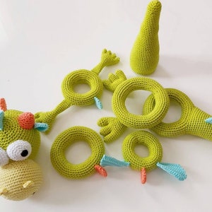 Crochet Dragon Stacking Toy Pattern: Montessori Animal (PDF Pattern) - Etsy