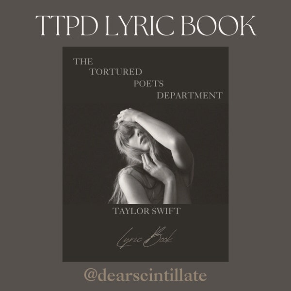 The Tortured Poets Department Lyric Sweatshirt - Etsy