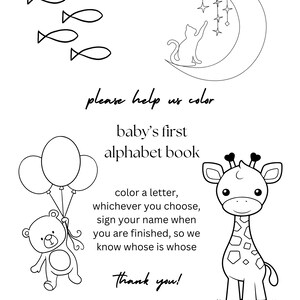 Babys First Alphabet Book - Etsy