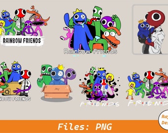 Rainbow Friends SVG, Rainbow Friends PNG, Sublimation, Transfer ...