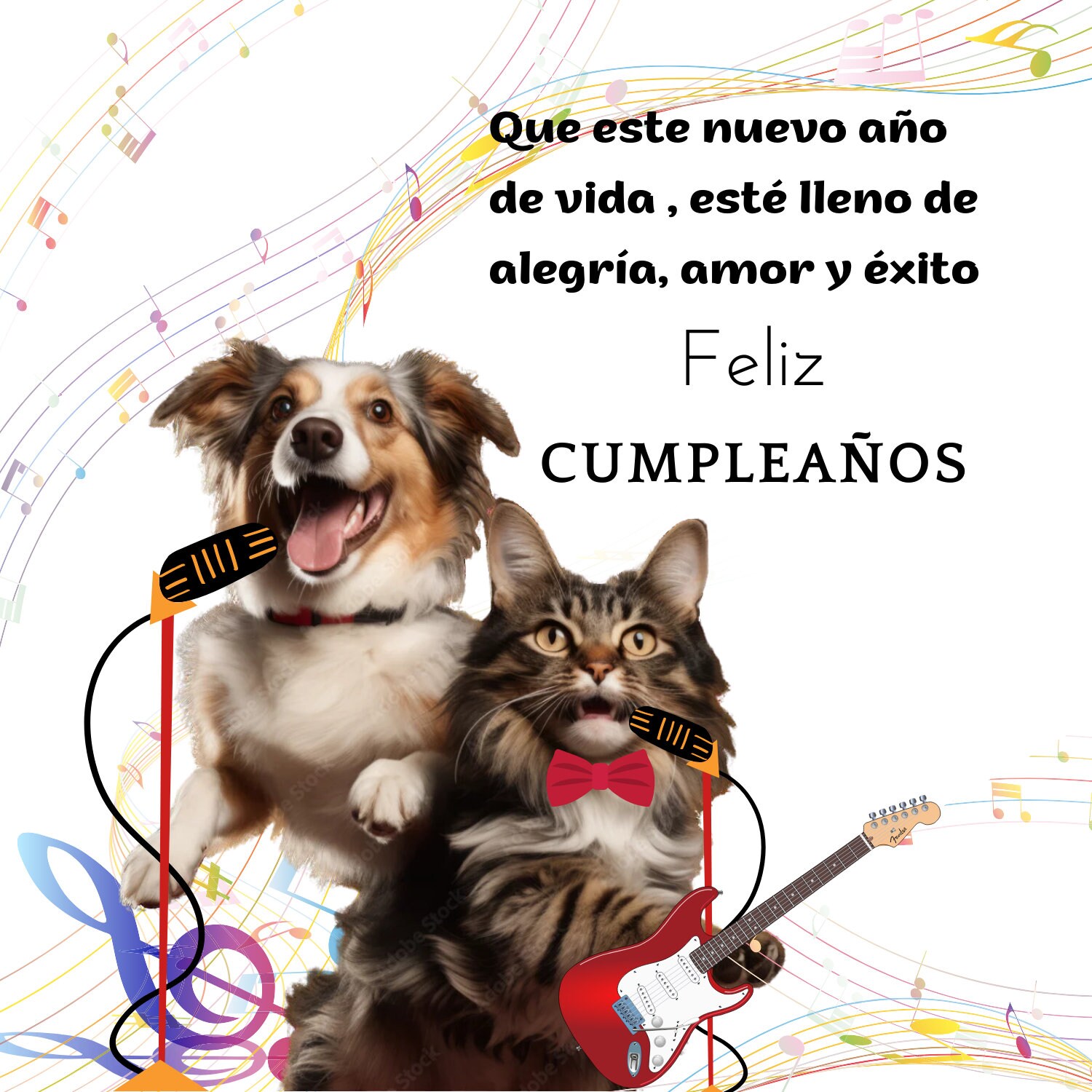 Printable Birthday Card, Dog and Cat Birthday Card Instant Download ...