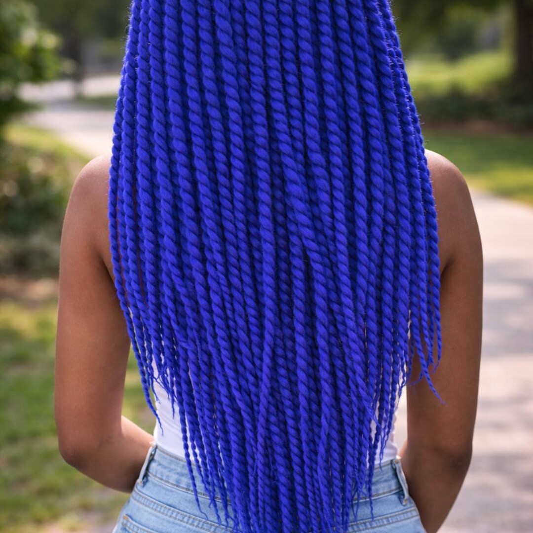 Havana Twist Mambo Royal Blue Soft Chunky Twists Boho Hair Extensions ...