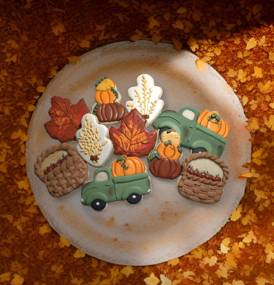 Fall Custom Designed Cookies - 1 Dozen Minimum Order - Etsy