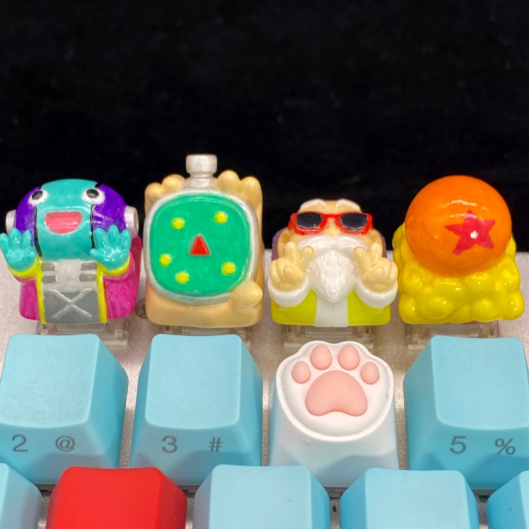 Hand-painted Dragon Ball Artisan Keycaps Resin Print Gaming Keycap for ...