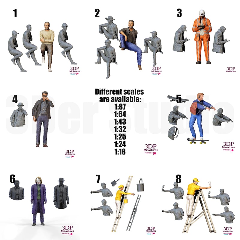 N Scale Human Figures - Etsy Canada