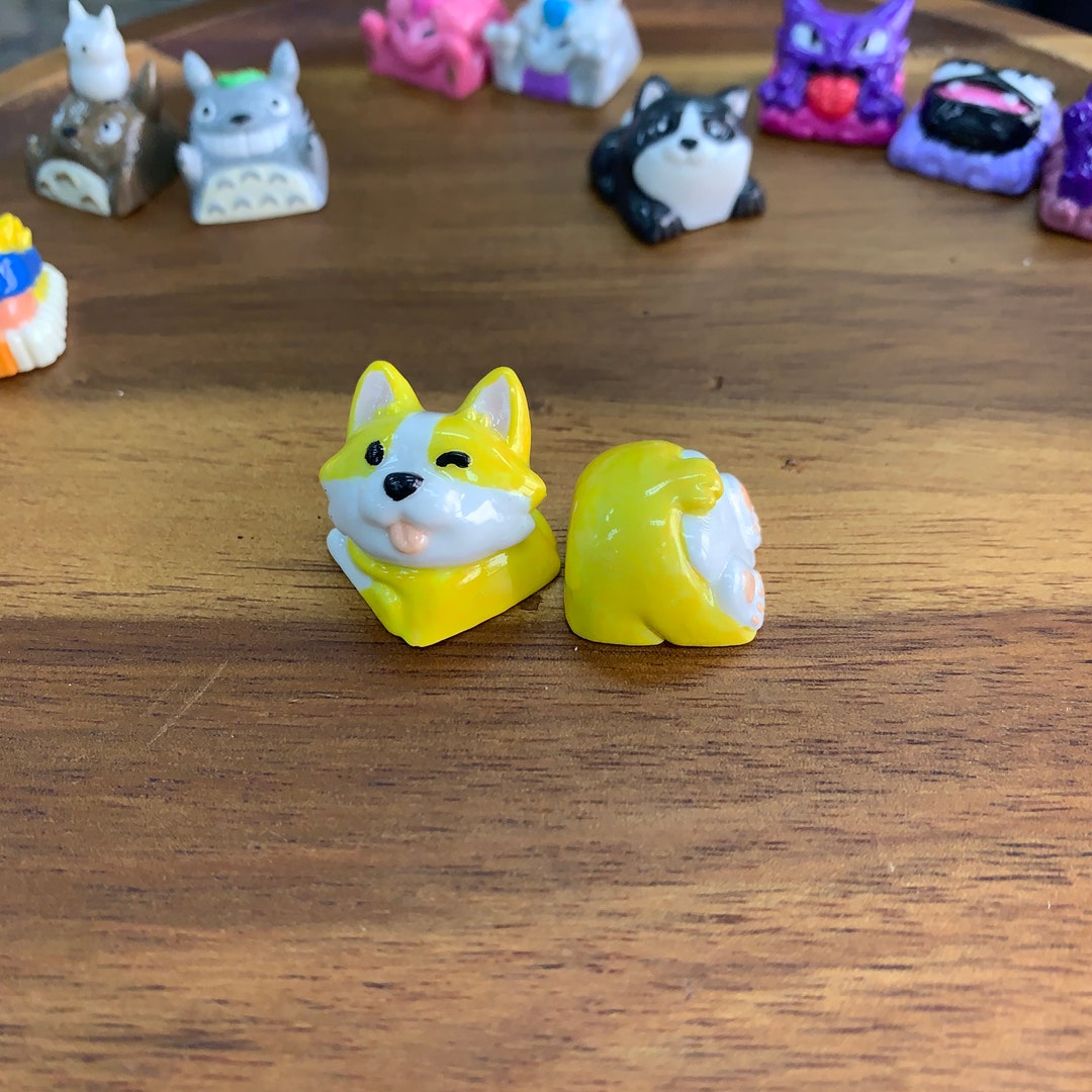 Custom 3D Printed Keycaps Hand Painted 2pcs Resin Print Gaming Keycap ...