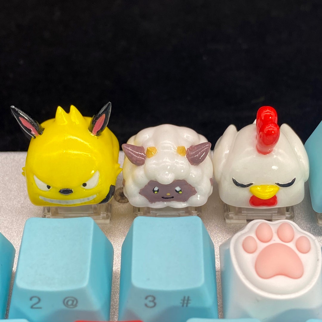Hand-painted Palworld Artisan Keycaps Resin Print Gaming Keycap for ...