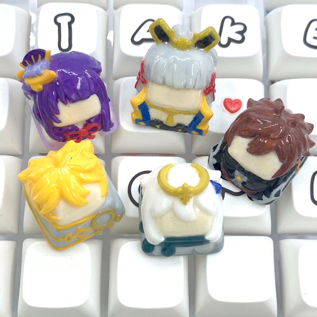 Genshin Impact Keycap Hand-painted 3D Printed, Ideal Gift for Gamers ...