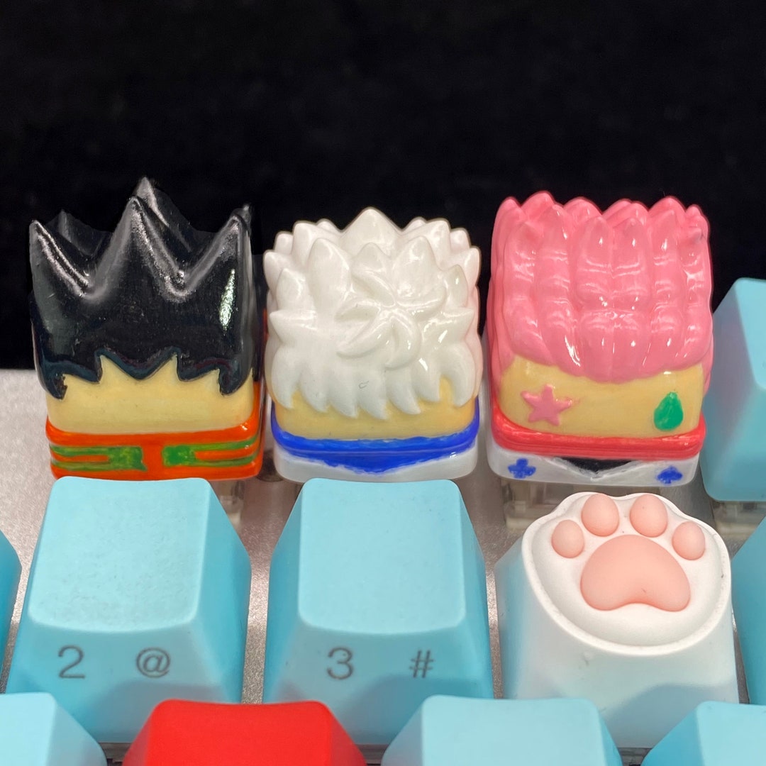 Hand-painted Hunter X Hunter Artisan Keycaps Resin Print Gaming Keycap ...