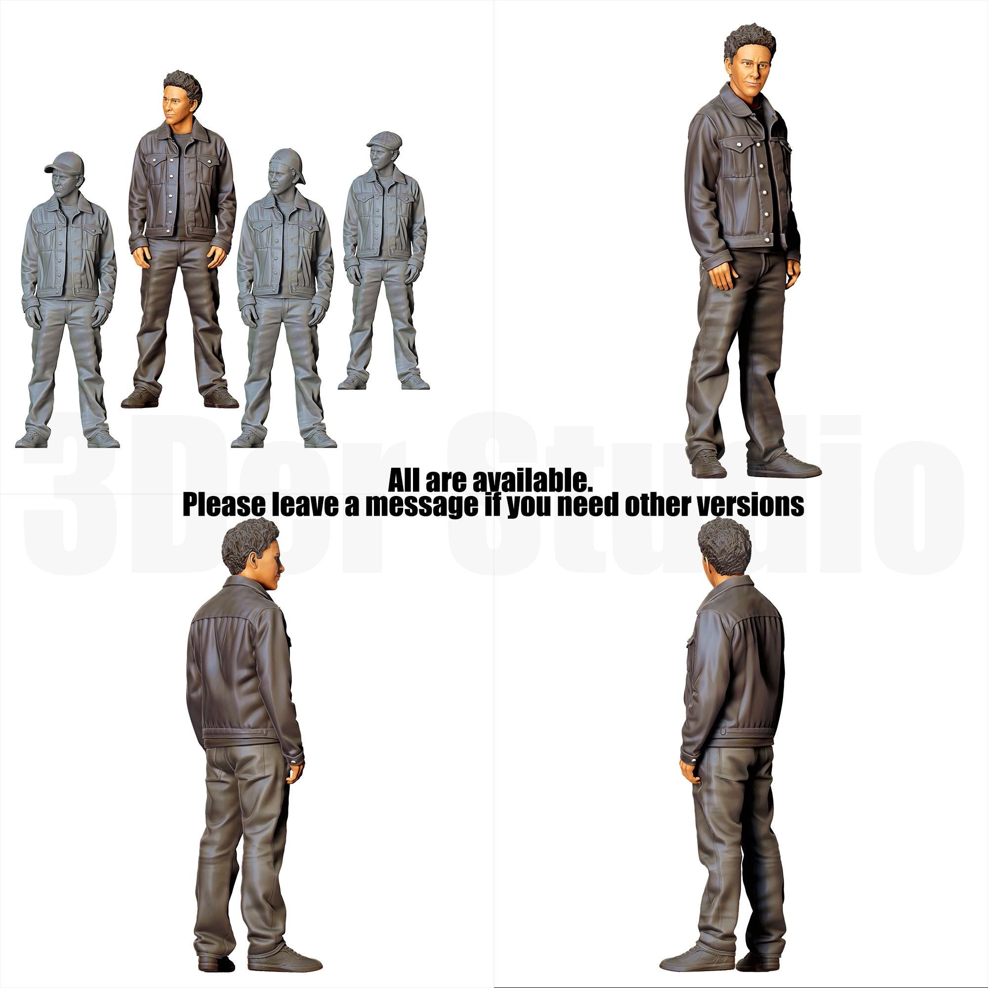 Unpainted Scale Figures 1/64 1/43 1/35 - Various Pose and Characters ...
