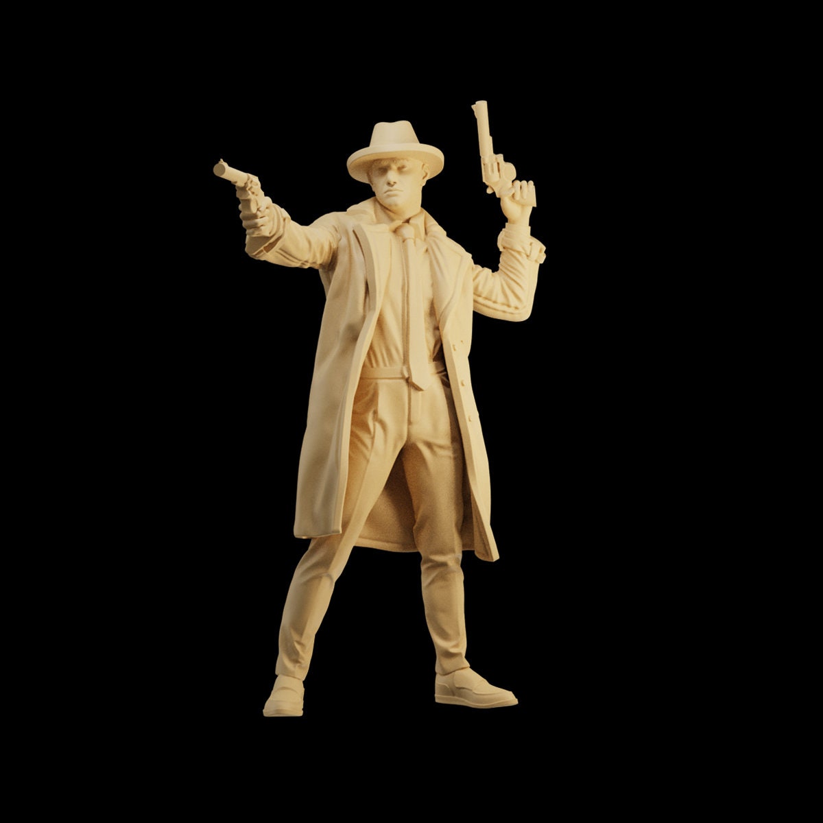 Unpainted Scale Figure 1/35 1/43 1/64 Armed Mafia Member Resin - Ideal ...