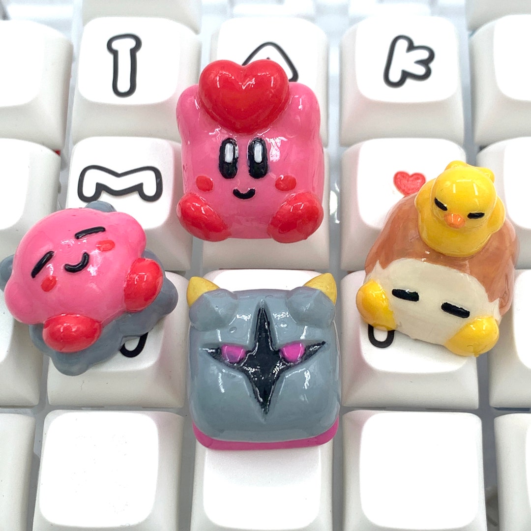 Kirby Keycap Hand-painted 3D Printed, Ideal Gift for Gamers, Kirby Fans ...