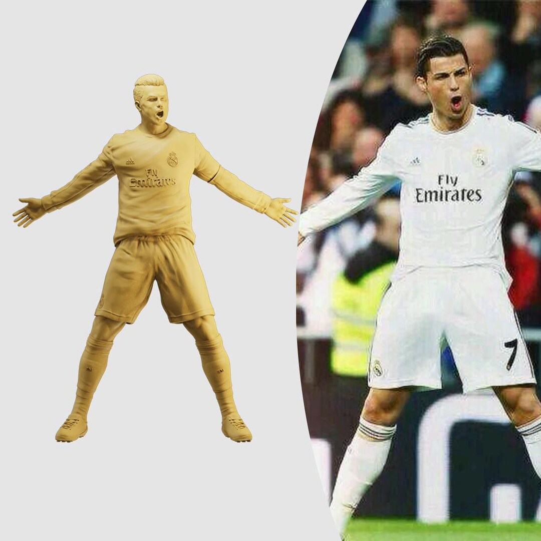 Unpainted Scale Figure 1/35 1/43 1/64 Cristiano Ronaldo Celebration ...
