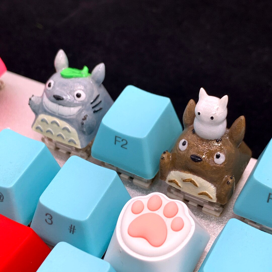 Custom Totoro Artisan Keycaps Hand-painted 3D Printed Gaming Keycap for ...