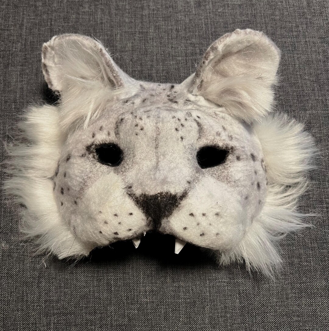 Snow Leopard Cat Mask - Etsy