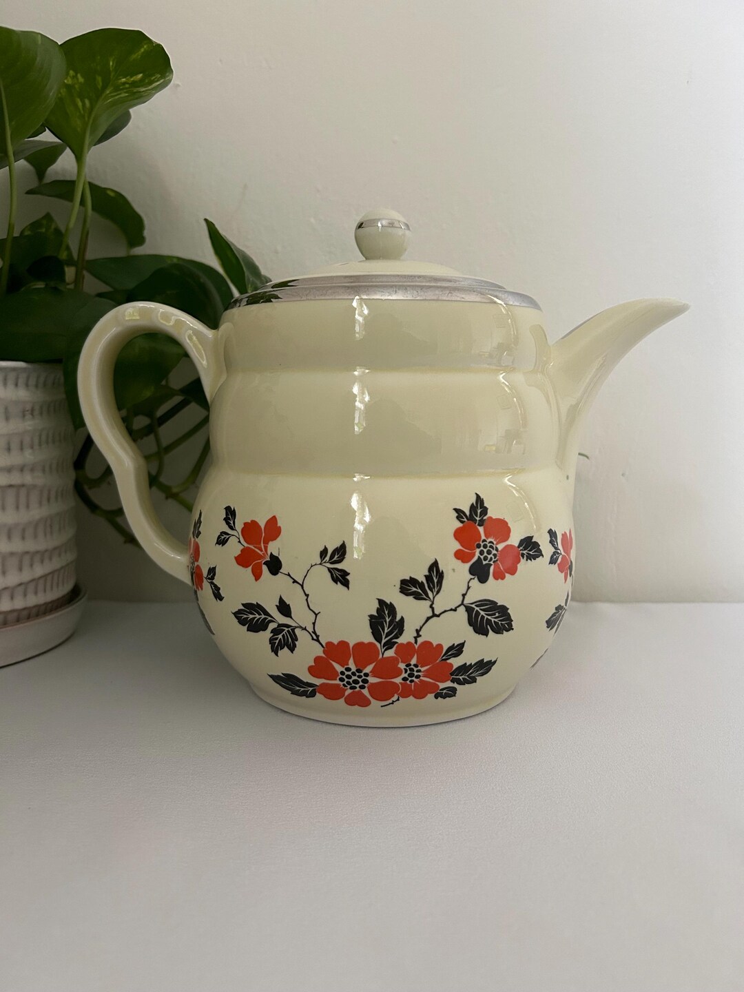 Vintage Hall's Red Poppy Coffee/tea Pot or Pitcher - Etsy