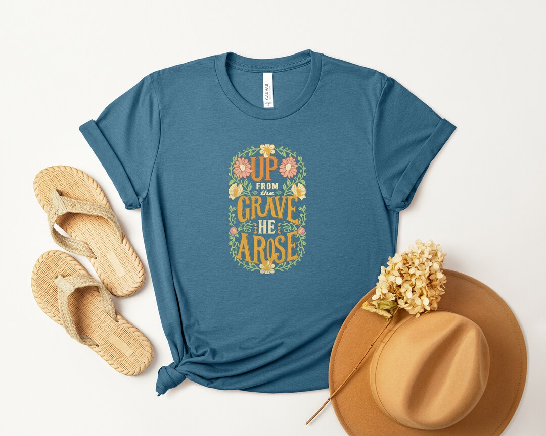 He Arose - Easter Shirt, Jesus Shirt, Christian Shirt, Boho Christian T ...