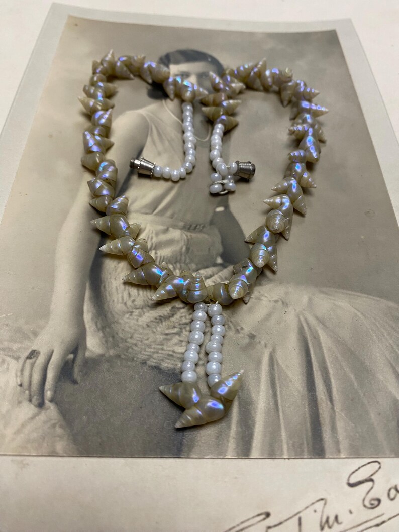 Vintage Art Deco Tasmanian Aboriginal Marineer Shell Necklace - Etsy ...