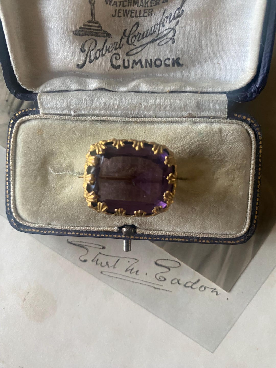 Victorian Pinchbeck Amethyst Lace Pin Brooch - Etsy